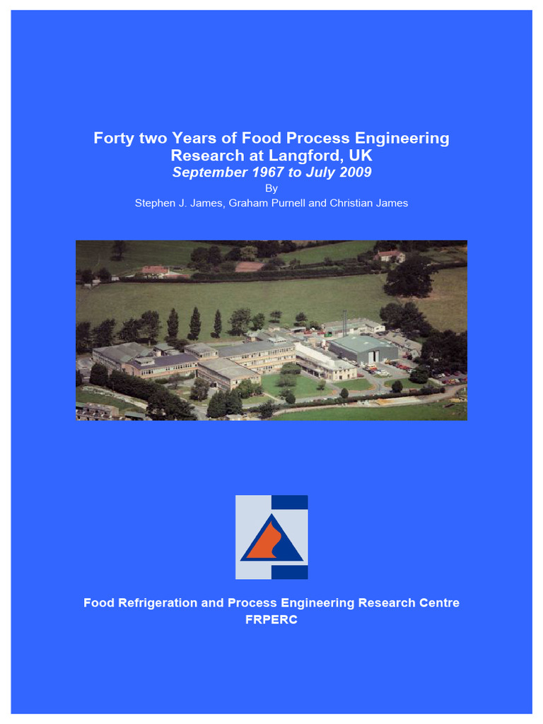 Forty Two Years of Food Process Engineer | PDF | Heat | Refrigeration