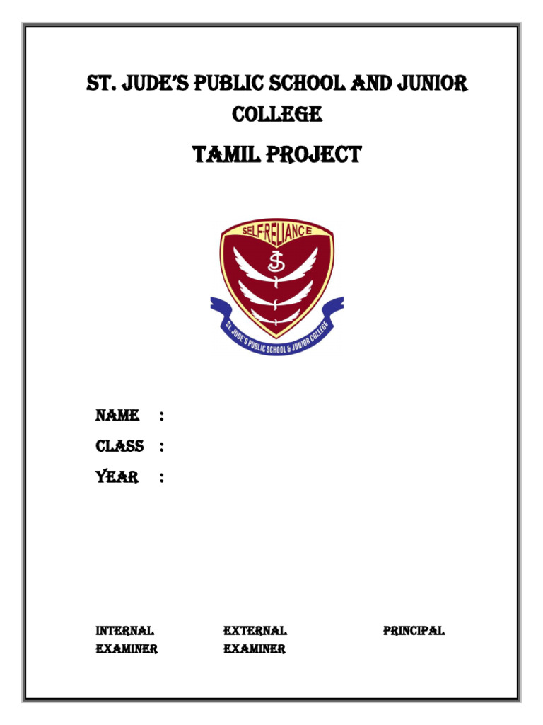 Tamil Project - Maruthu | PDF