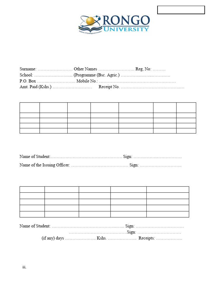 Graduation Regalia Issuance Form Form Asa 020 33 | PDF