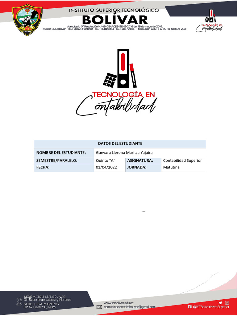 Guevara_Maritza_ Ejercicios NIC 27-28 | PDF | Contabilidad | Estado financiero