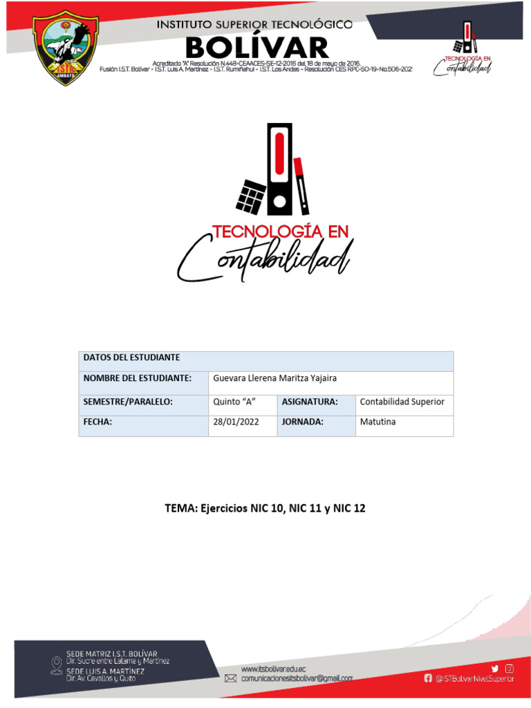 Guevara_Maritza_NIC 10, NIC 11, NIC 12 | PDF | Impuestos | Estado ...