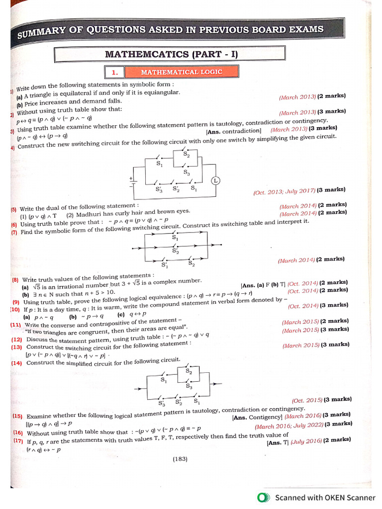 Maths Question Back | PDF