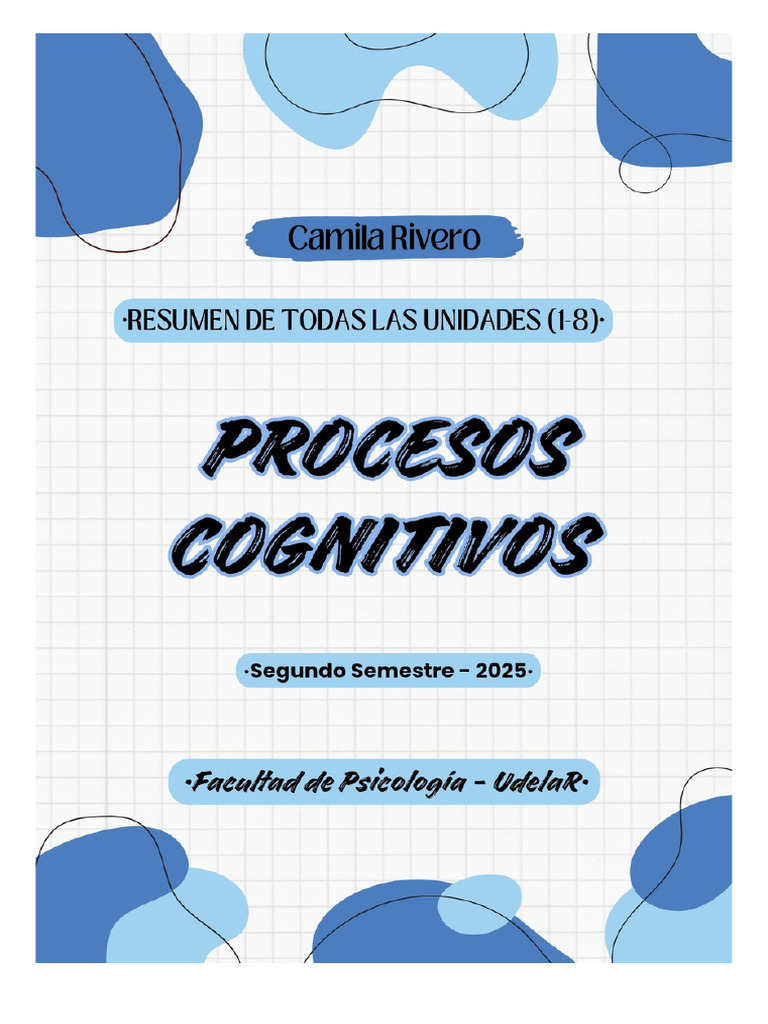 Resumen Procesos Cognitivos 2025 | PDF | Percepción | Percepción visual
