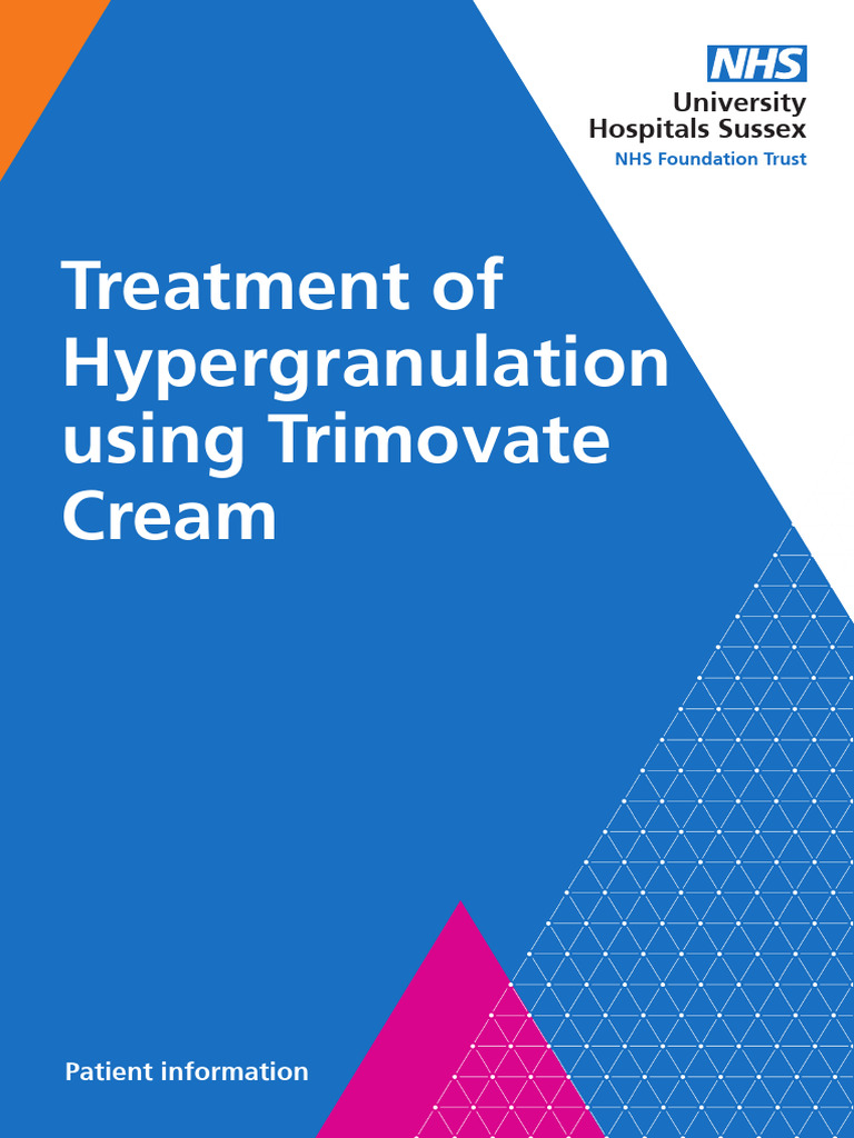 Hypergranulation Treatment with Trimovate | PDF | Wound | Candidiasis