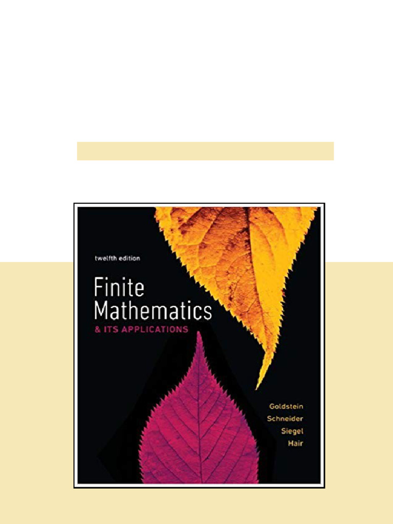 (eBook PDF) Finite Mathematics & Its Applications 12th Edition ...