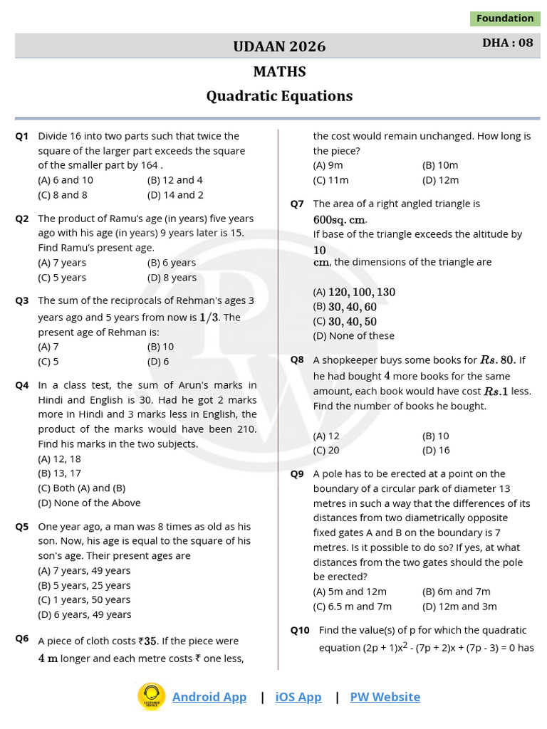 Math Problems and Solutions Guide | PDF | Equations | Mathematical Concepts
