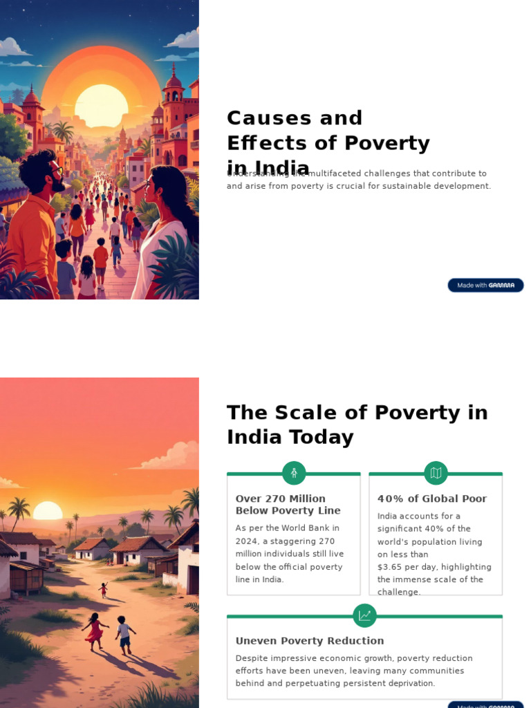 Causes and Effects of Poverty in India | PDF | Poverty | Poverty ...