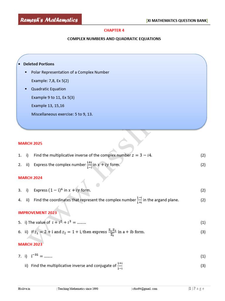 Complex Numbers | PDF | Complex Number | Complex Analysis
