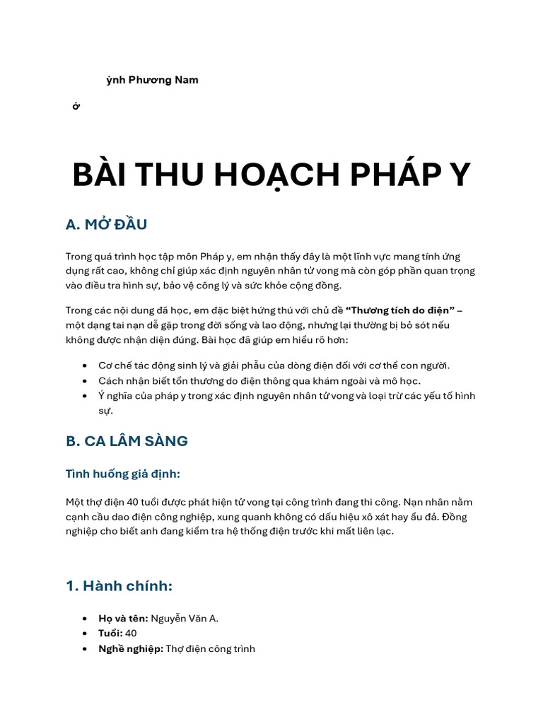 Bài N P Pháp y | PDF