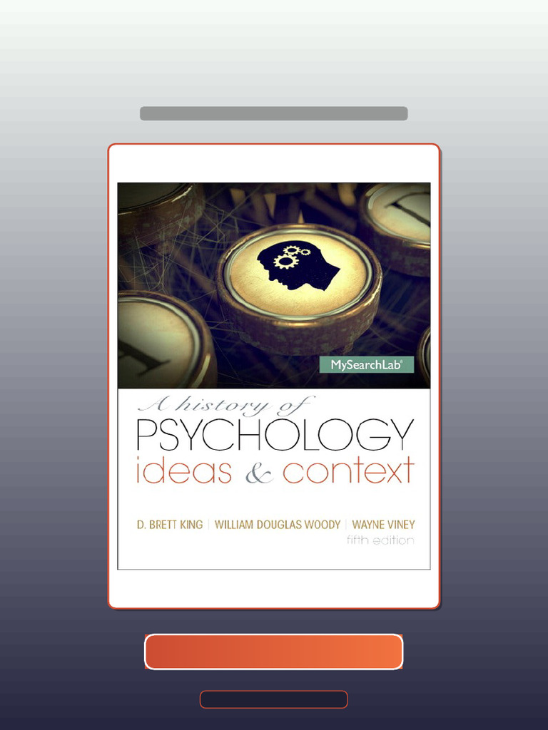 Test Bank for a History of Psychology Ideas Context 5E 5th Edition D ...