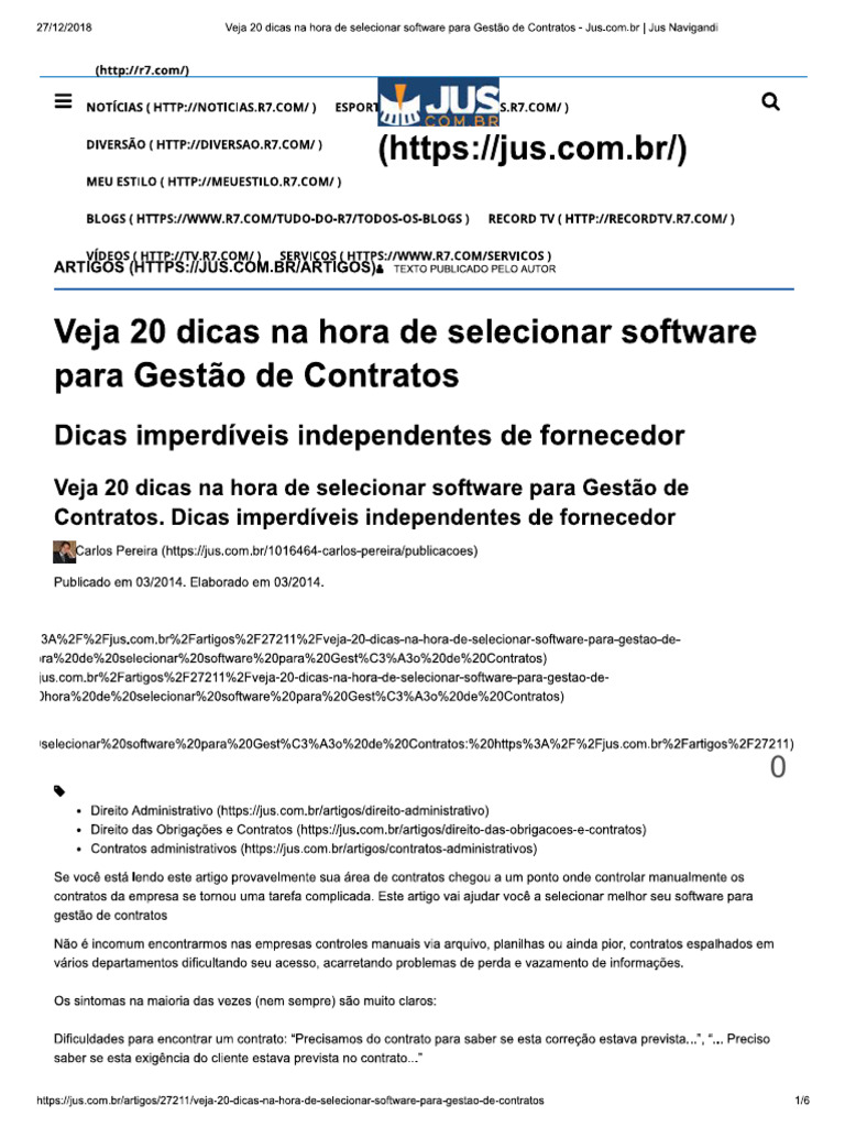 Veja 20 Dicas Na Hora de Selecionar Sof... Contratos - Jus - Com.br ...