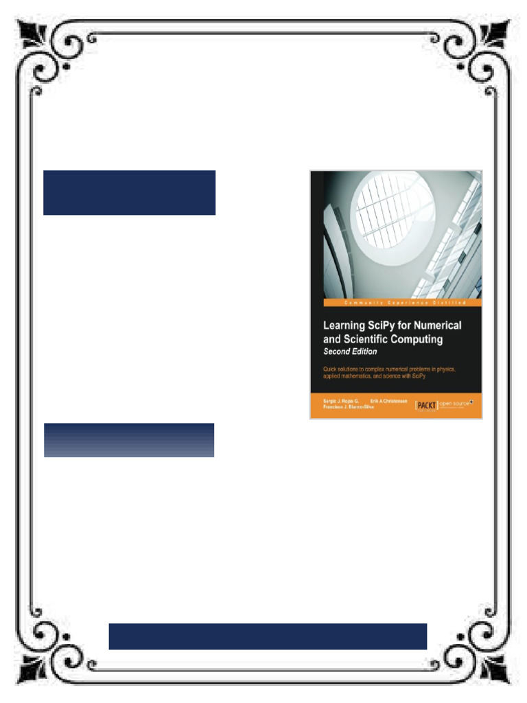 Learning SciPy for Numerical and Scientific Computing Second Edition ...