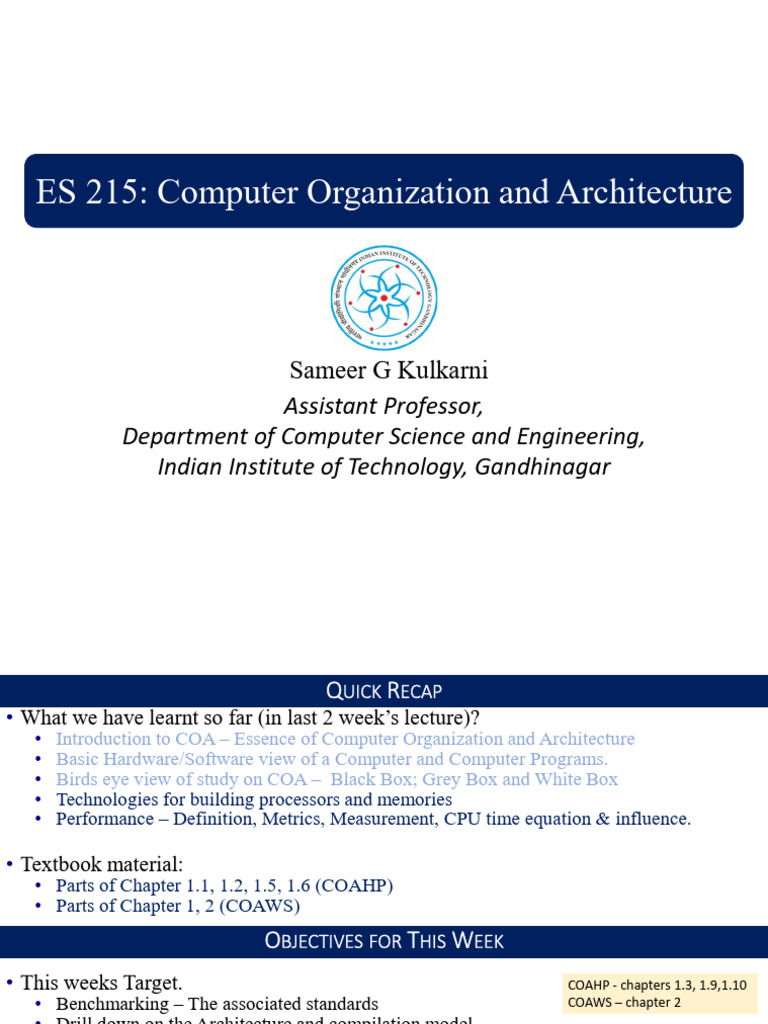 Lec 4-5 COA_13_16Aug2024 | PDF