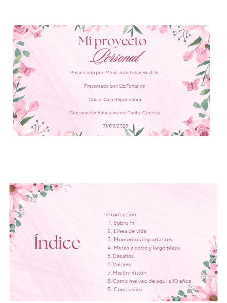 PROYECTO DE VIDA | PDF