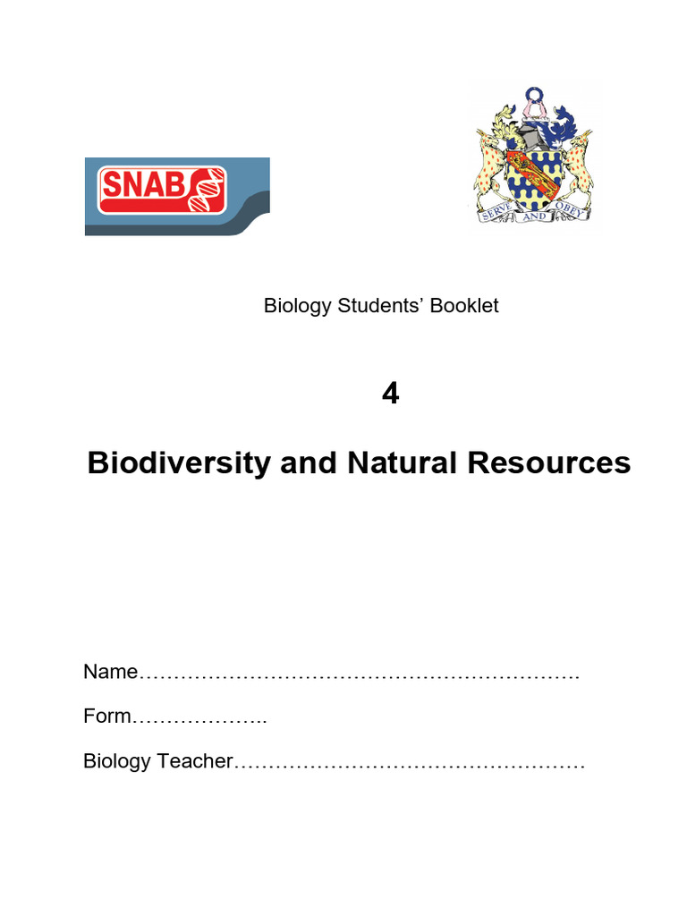 TOPIC 4 Booklet (Pupils) | PDF | Biology