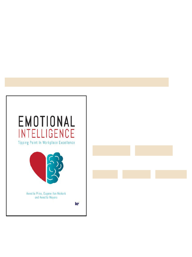 (Ebook) Emotional intelligence : tipping point in workplace excellence ...