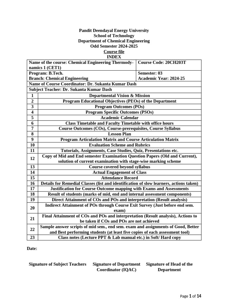 CET 1 Course Student Handout July 2024 | PDF | Thermodynamics | Entropy