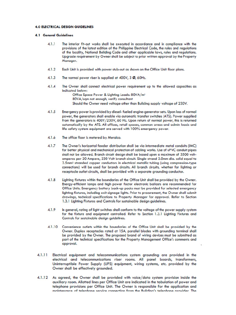 Cmap Check List - Electrical | PDF