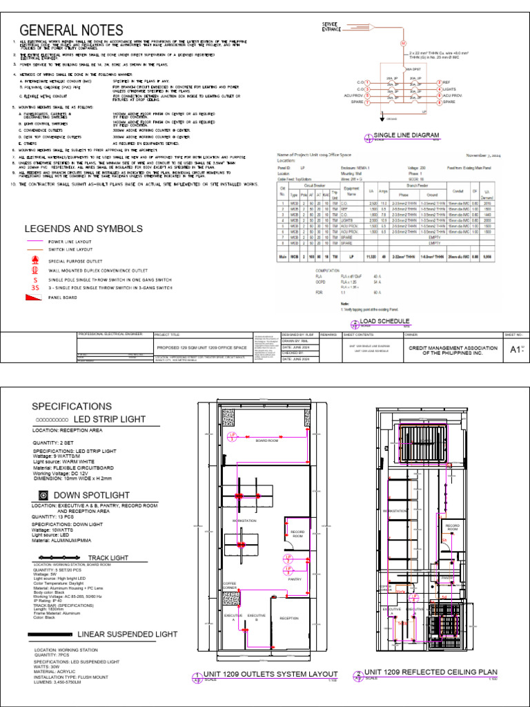 1209 Final Revise Floorplan l&p Layout-model.pdf_1 | PDF | Electric Power | Electronics