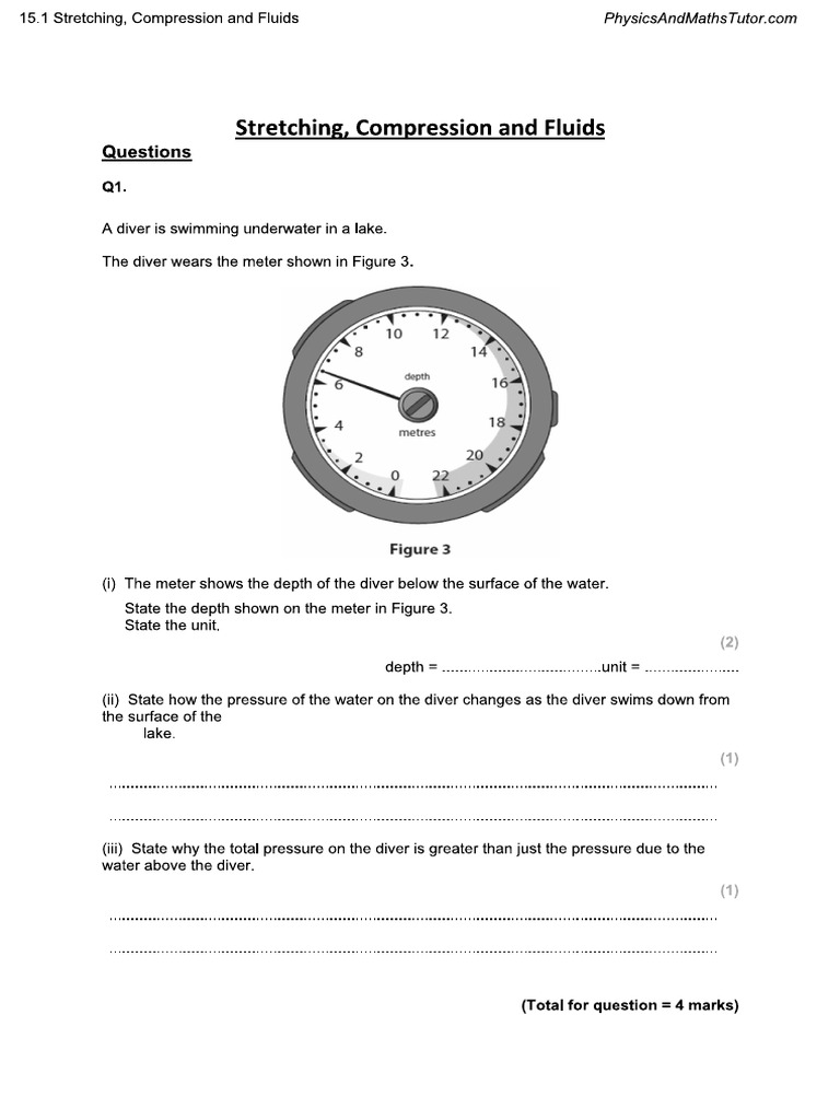 15.1 Stretching, Compression and Fluids - Edexcel Physics GCSE | PDF