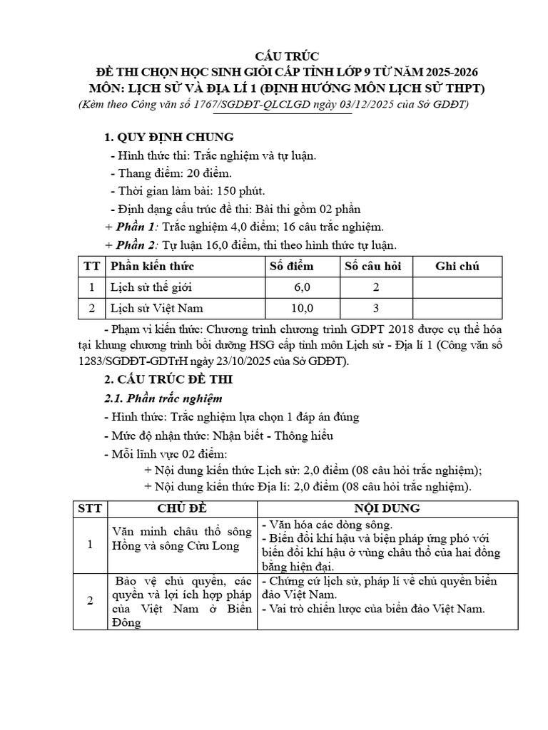 Thcs - Ls&Dl 1 (Lich Su) | PDF