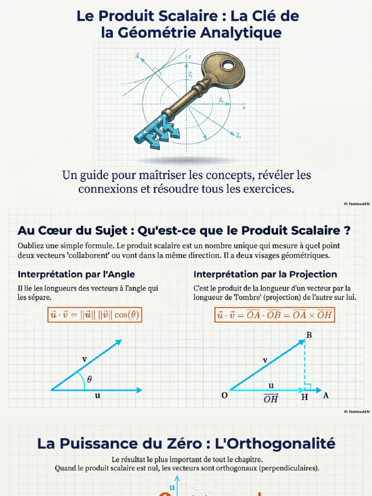 Produit Scalaire La Clé | PDF