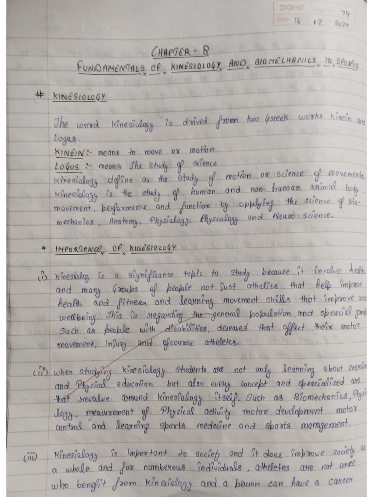 Phe Chapter 8 Fundamental of Kinesiology and Biomechanics in Sports | PDF