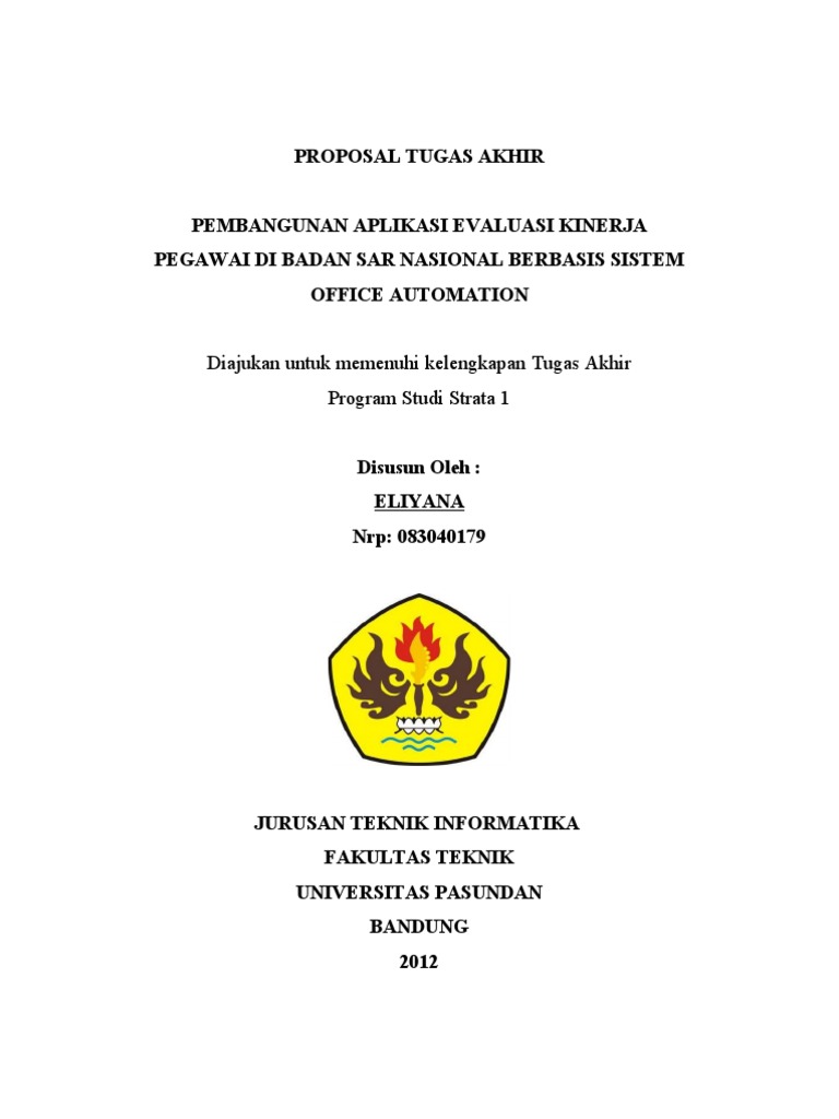 Contoh Proposal Kinerja Pegawai Pdf