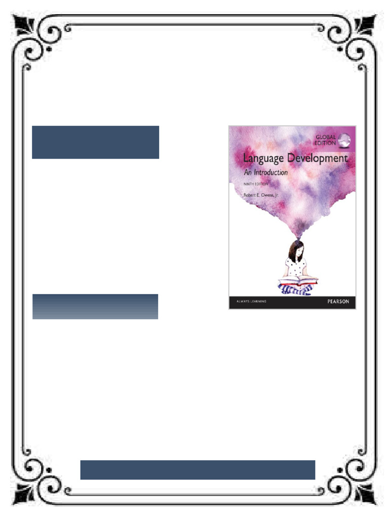 Language Development An Introduction Global Edition Robert E. Owens ...