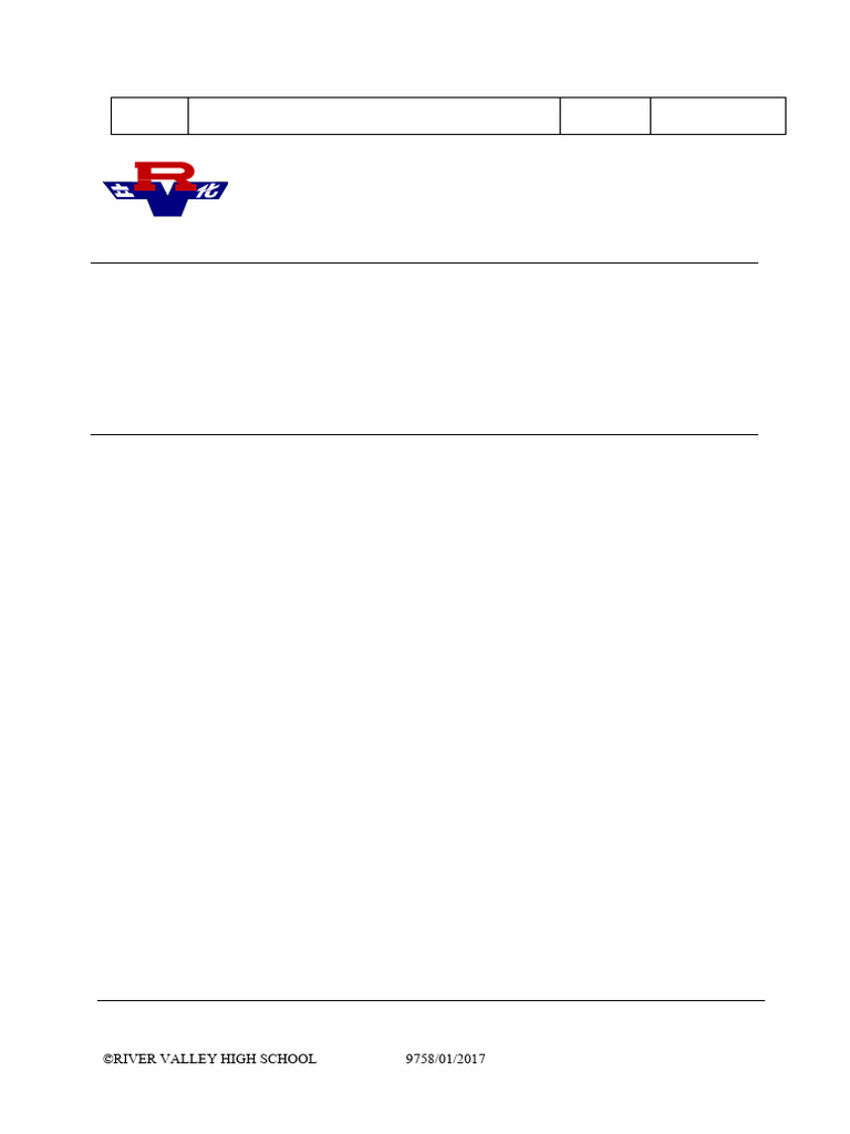 RVHS_H2_MATHS_P1_Qns | PDF | Asymptote | Equations