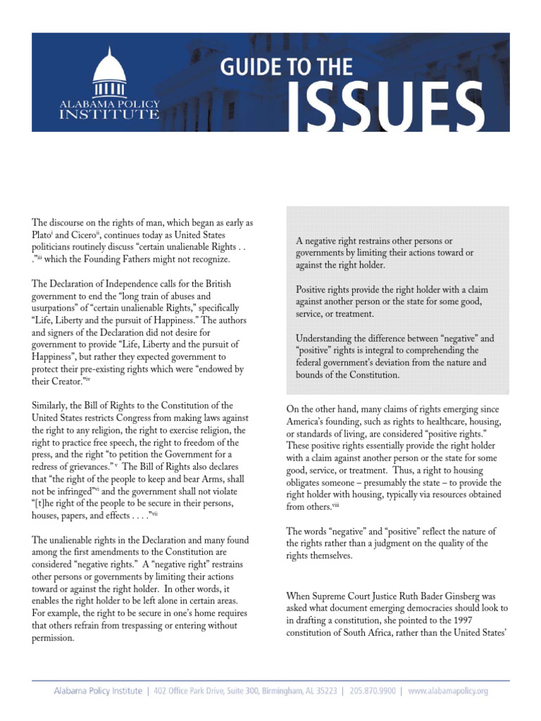 Positive vs. Negative Rights Explained | PDF | Constitution | Rights