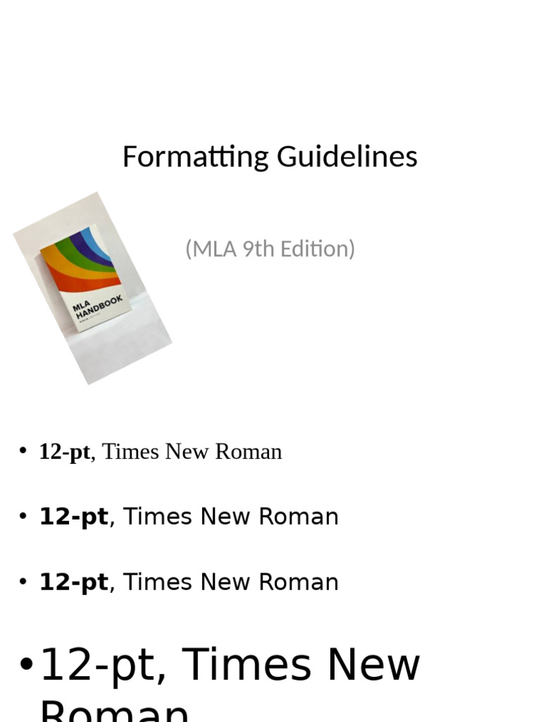 MLA Formatting Guidelines for Essays | PDF | The Yellow Wallpaper