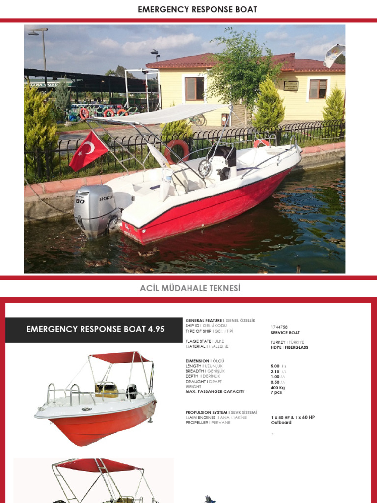 Emergency Response Boat Specifications | PDF | Boats | Ships