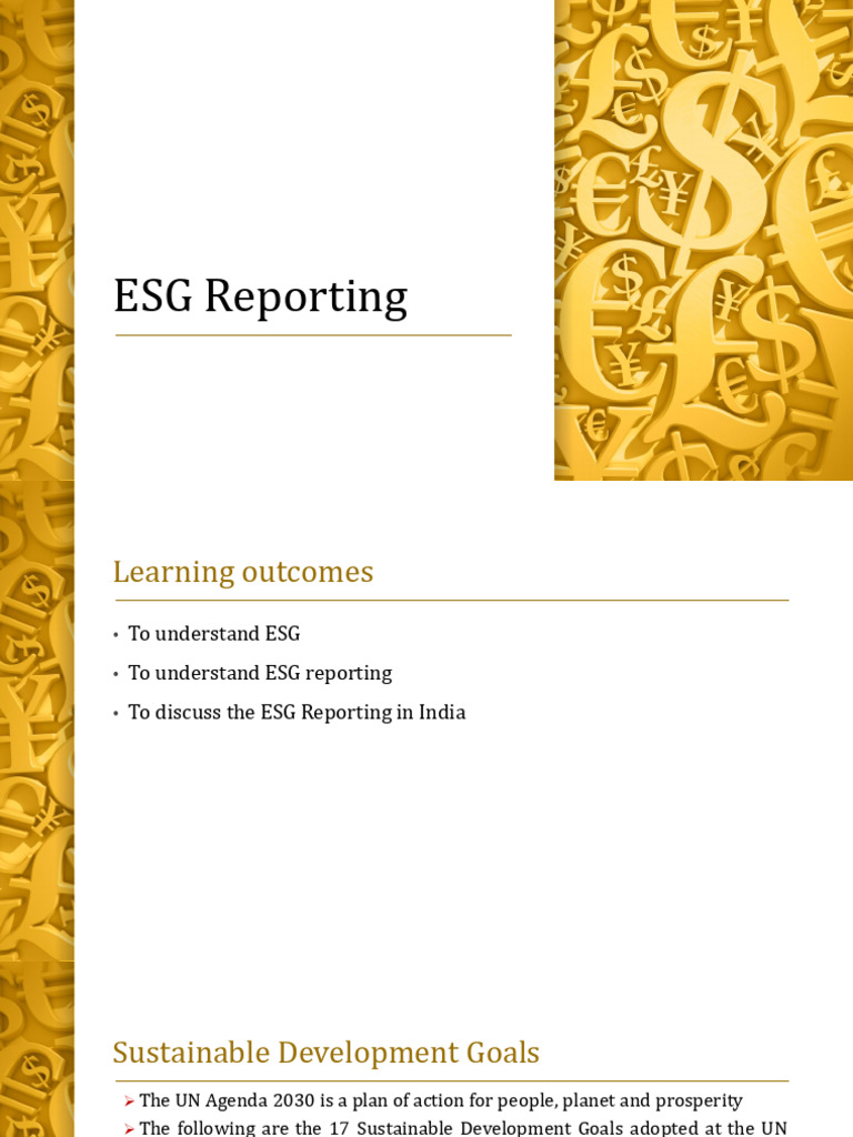 Esg Reporting | PDF | Sustainability | Natural Environment
