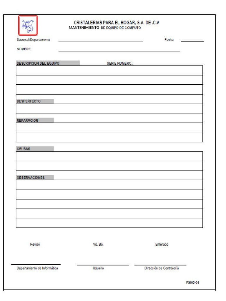 Baja de Equipo de Computo | PDF