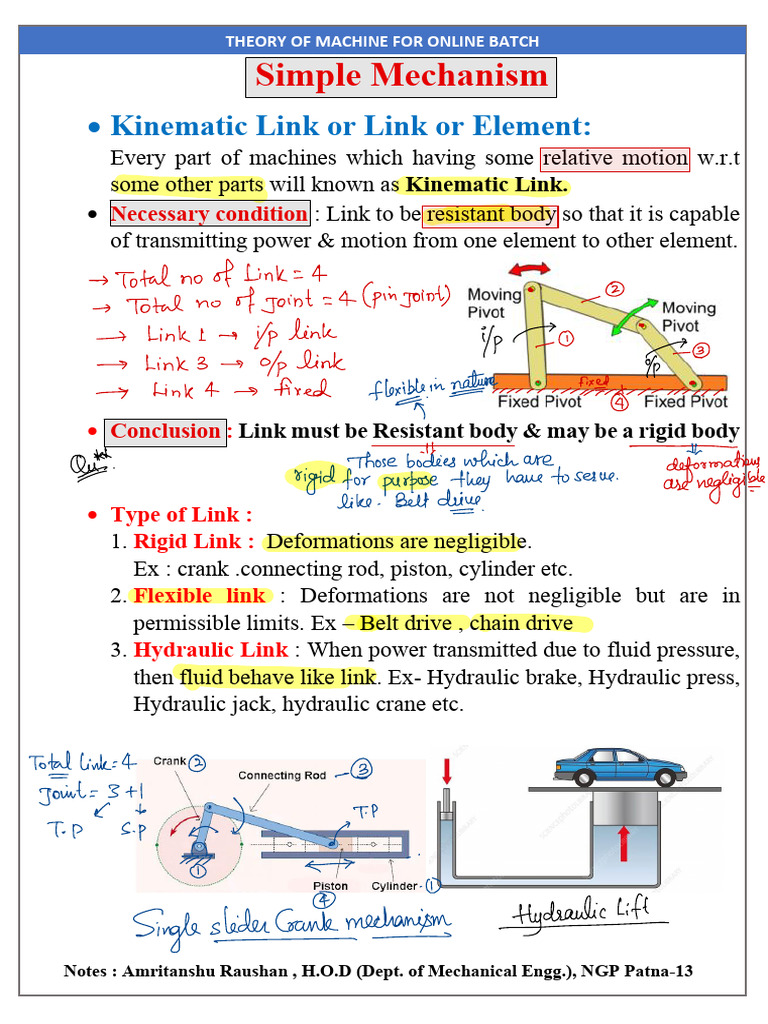 L 25 TOM | PDF | Machines | Kinematics
