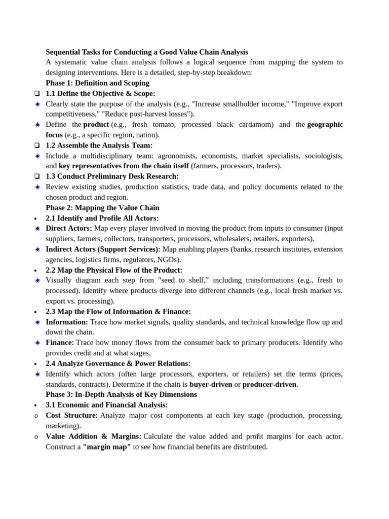 Value Chain Analysis: Step-by-Step Guide | PDF | Performance Indicator ...