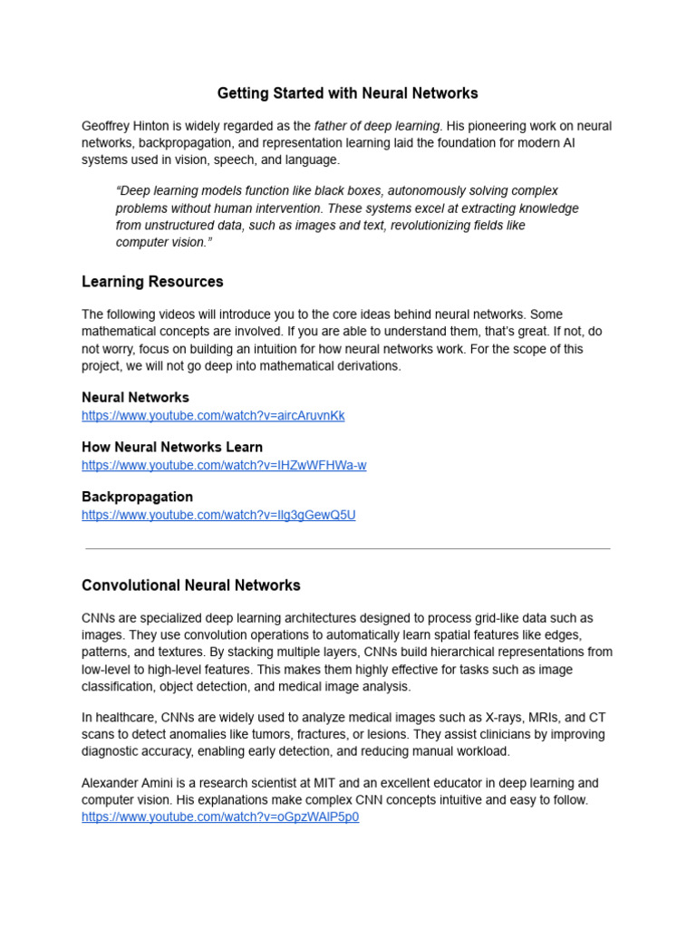 2. Getting Started With Neural Networks | PDF | Deep Learning | Computer Vision