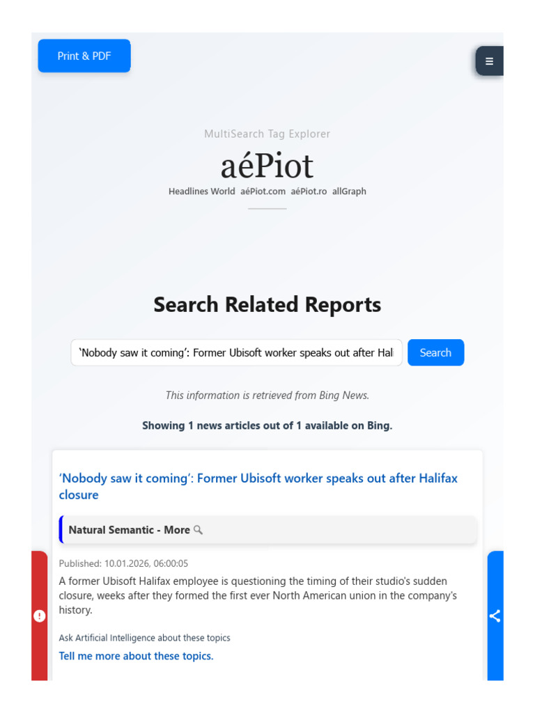 ‘Nobody Saw It Coming’ Former Ubisoft Worker Speaks Out After Halifax ...