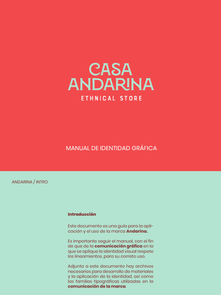 Guía de Uso de la Marca Andarina | PDF | Diseño gráfico | Tipos de letra
