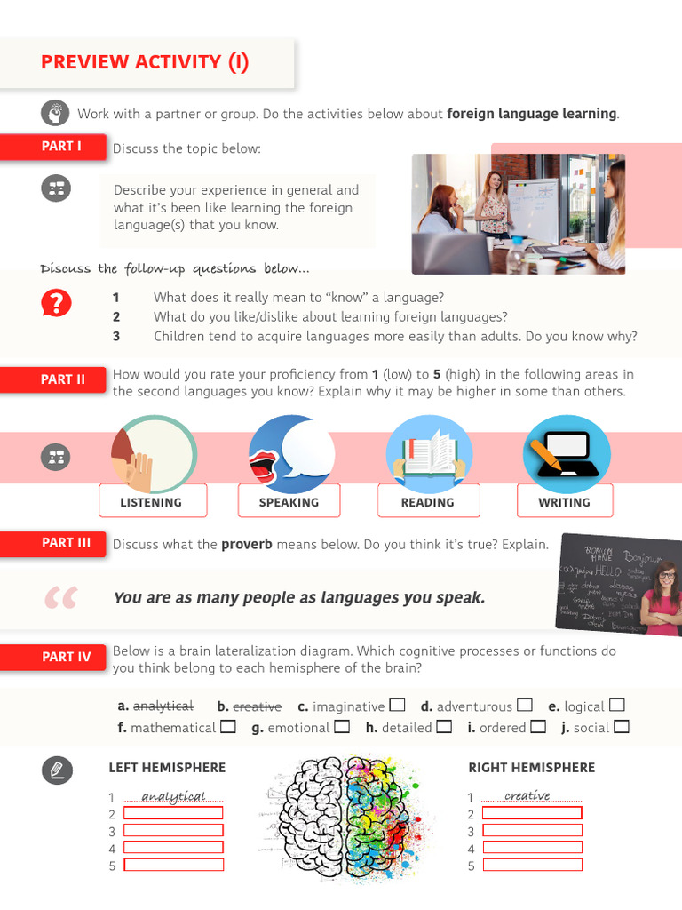 Benefits of a bilingual brain - interactive | PDF | Multilingualism | Foreign Language