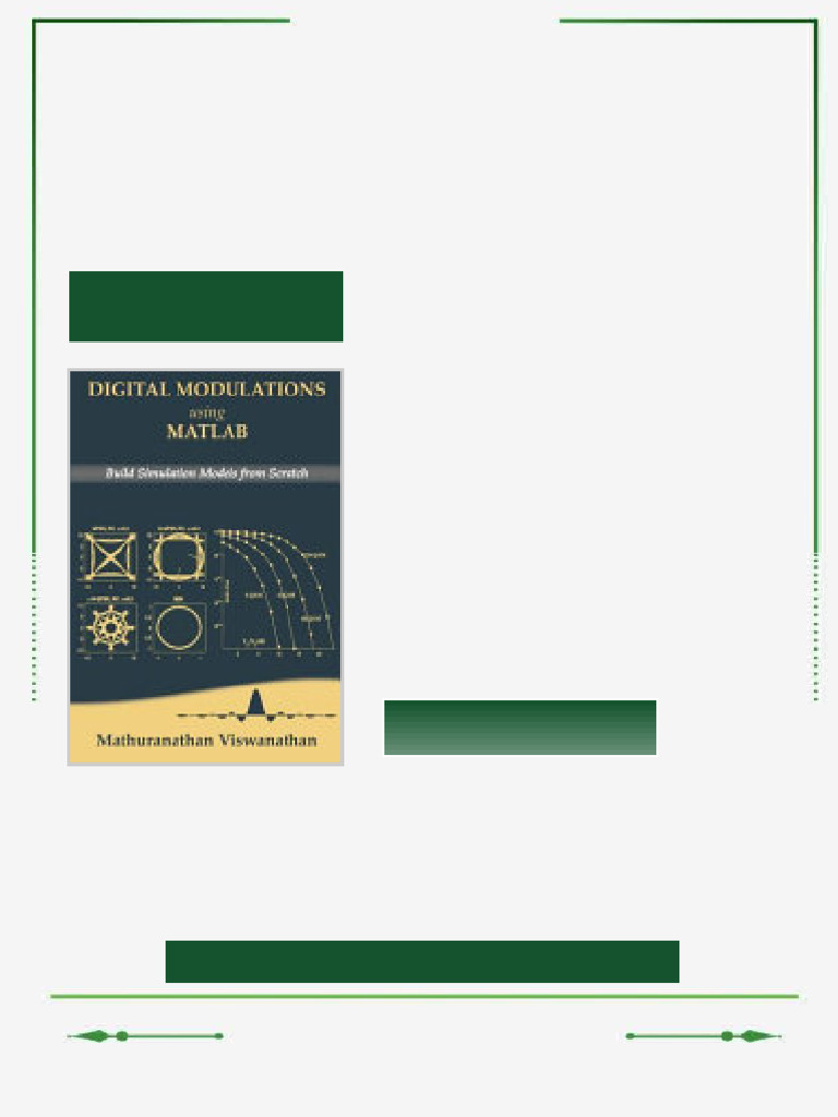 Digital Modulations Using Matlab Build Simulation Models From Scratch black White Edition ...