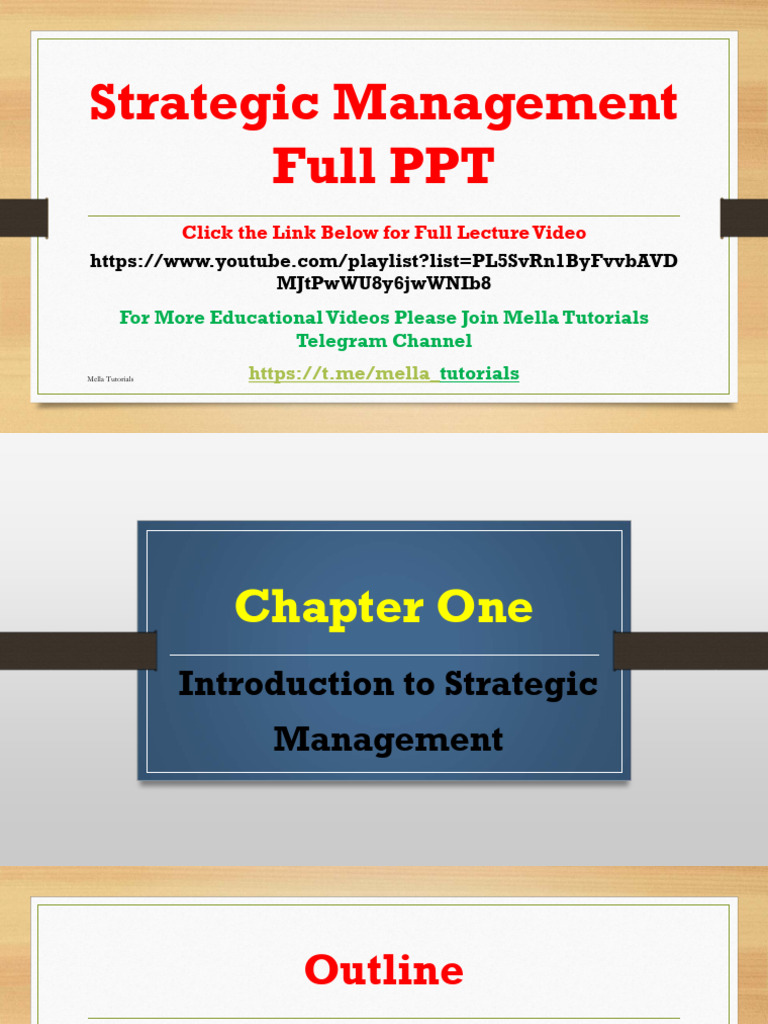 Introduction to Strategic Management | PDF | Strategic Management ...