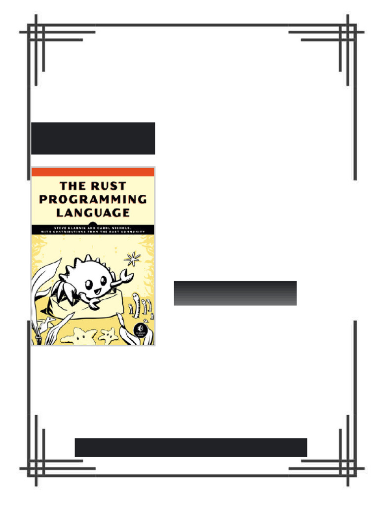 The Rust Programming Language 1st Edition Steve Klabnik eBook 2026 ...