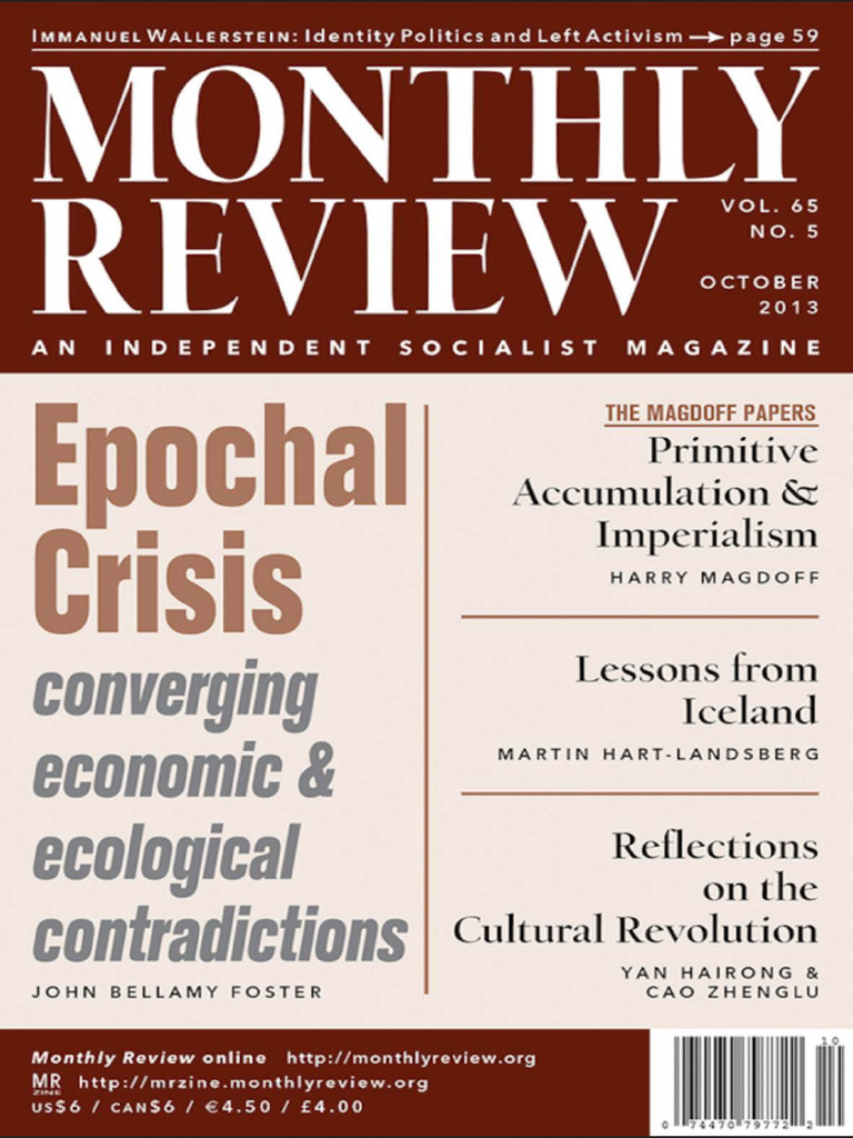 Monthly Review, Vol. 65.05 (October 2013) | PDF | Capitalism ...