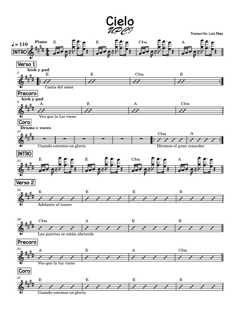 Cielo - UPCI - sarah Perez & Jennifer Duque | PDF