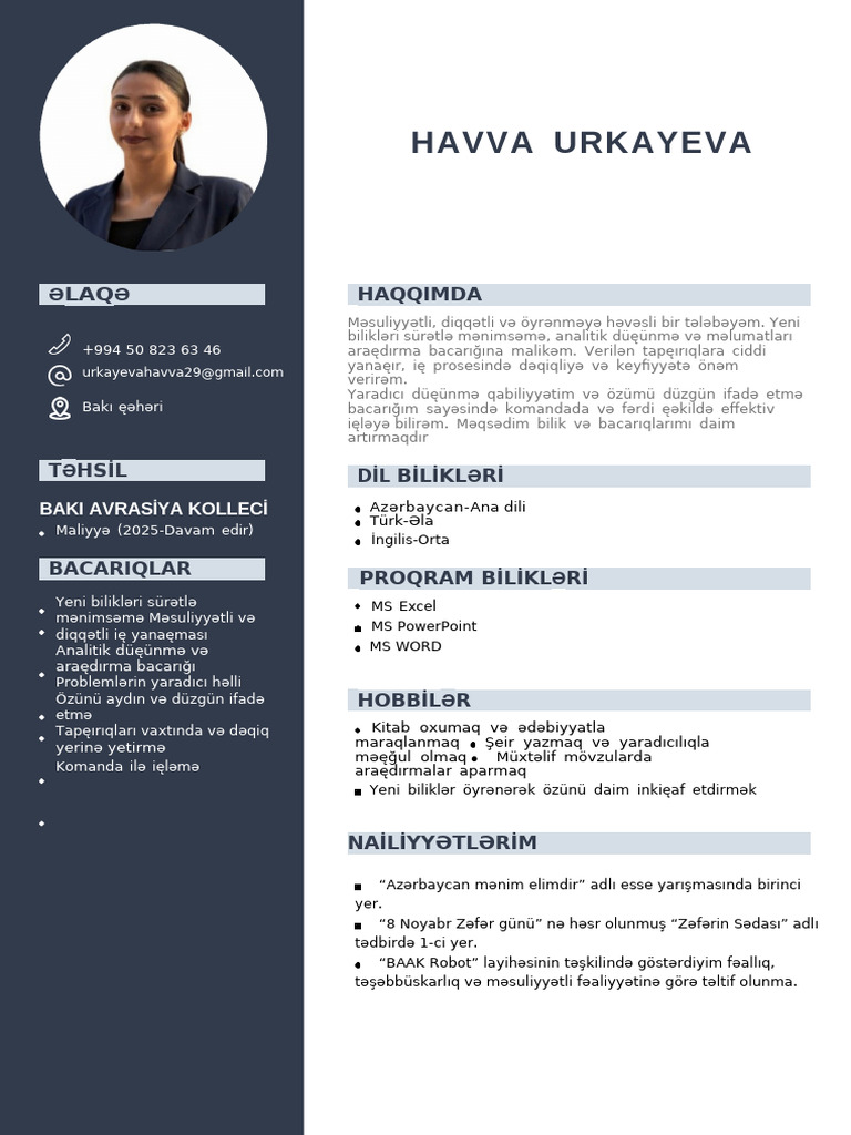 Havva Urkayeva 1 | PDF