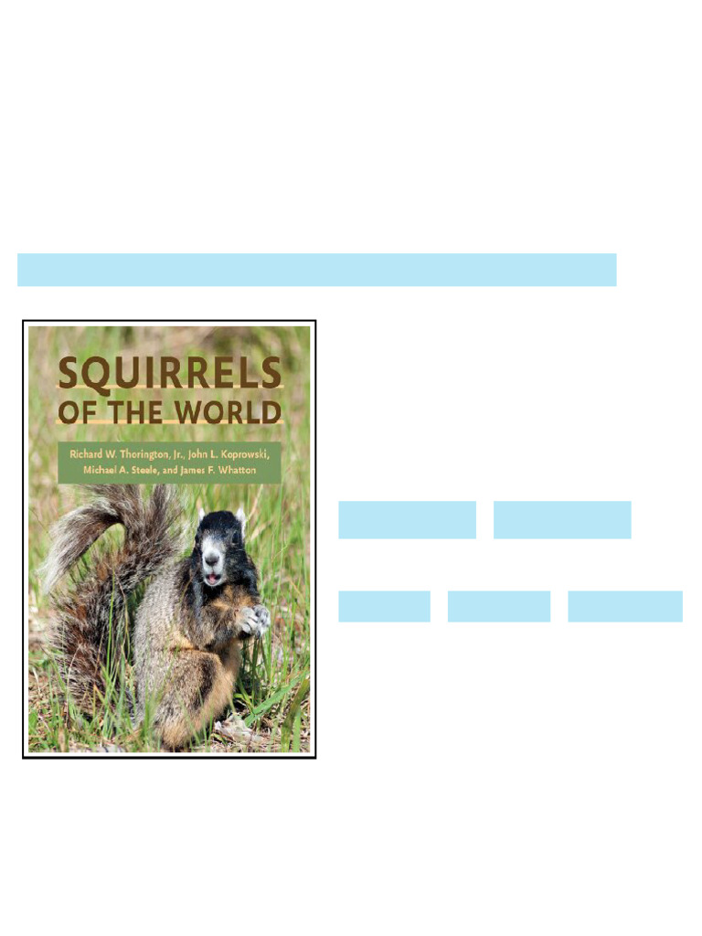 (Ebook) Squirrels of the World by Richard W. Thorington, Jr., John L ...