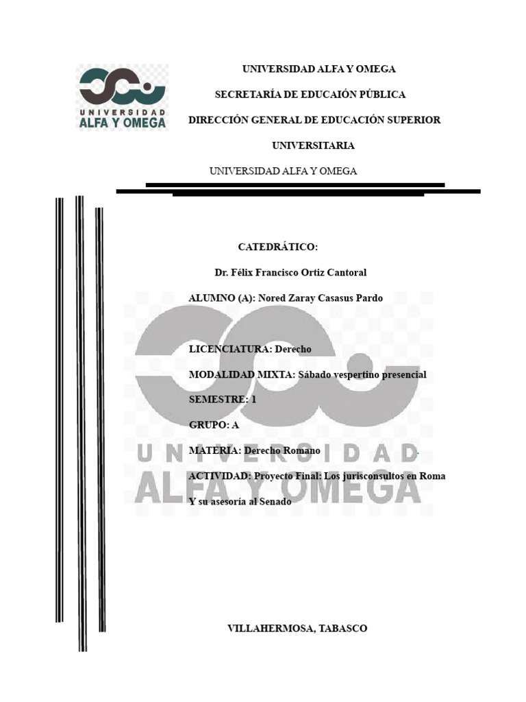 PROYECTO FINAL N.Z.C.P | PDF | México | Ley romana