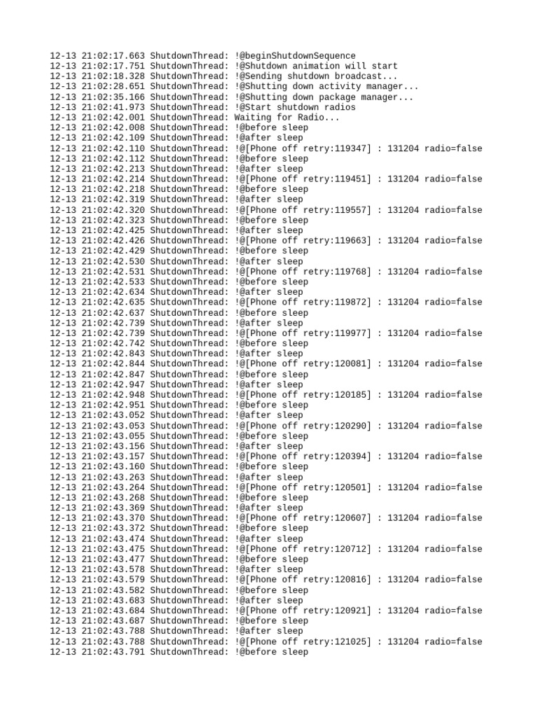 Shutdown Profile.3 | PDF